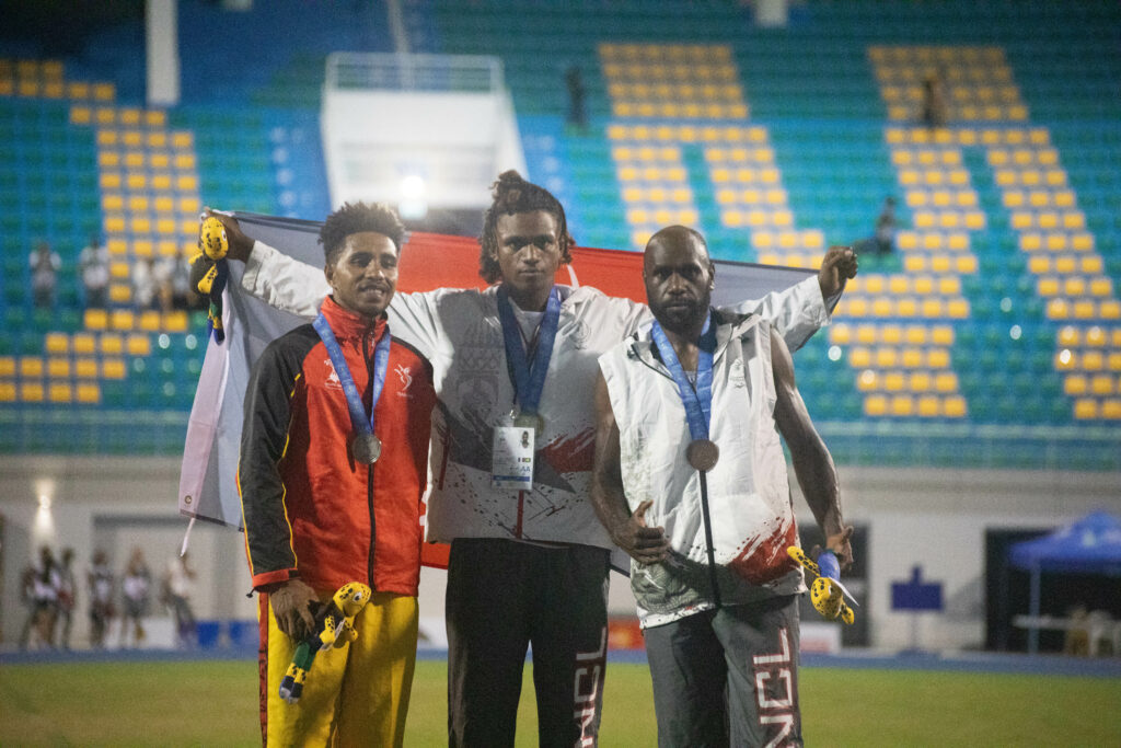 SOL23: New Caledonia’s Siapo trades bronze for gold in men’s 100m ambulant - Pasifika TV