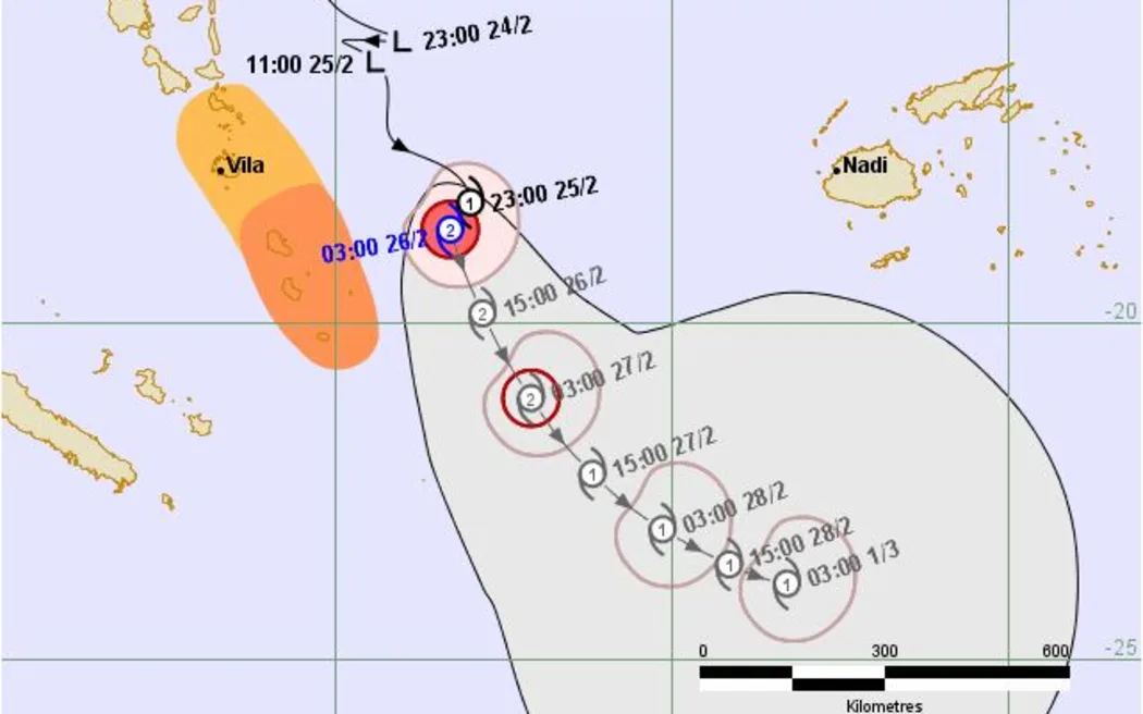 Cyclone Seru now category 2 - warnings for Vanuatu - Pasifika TV